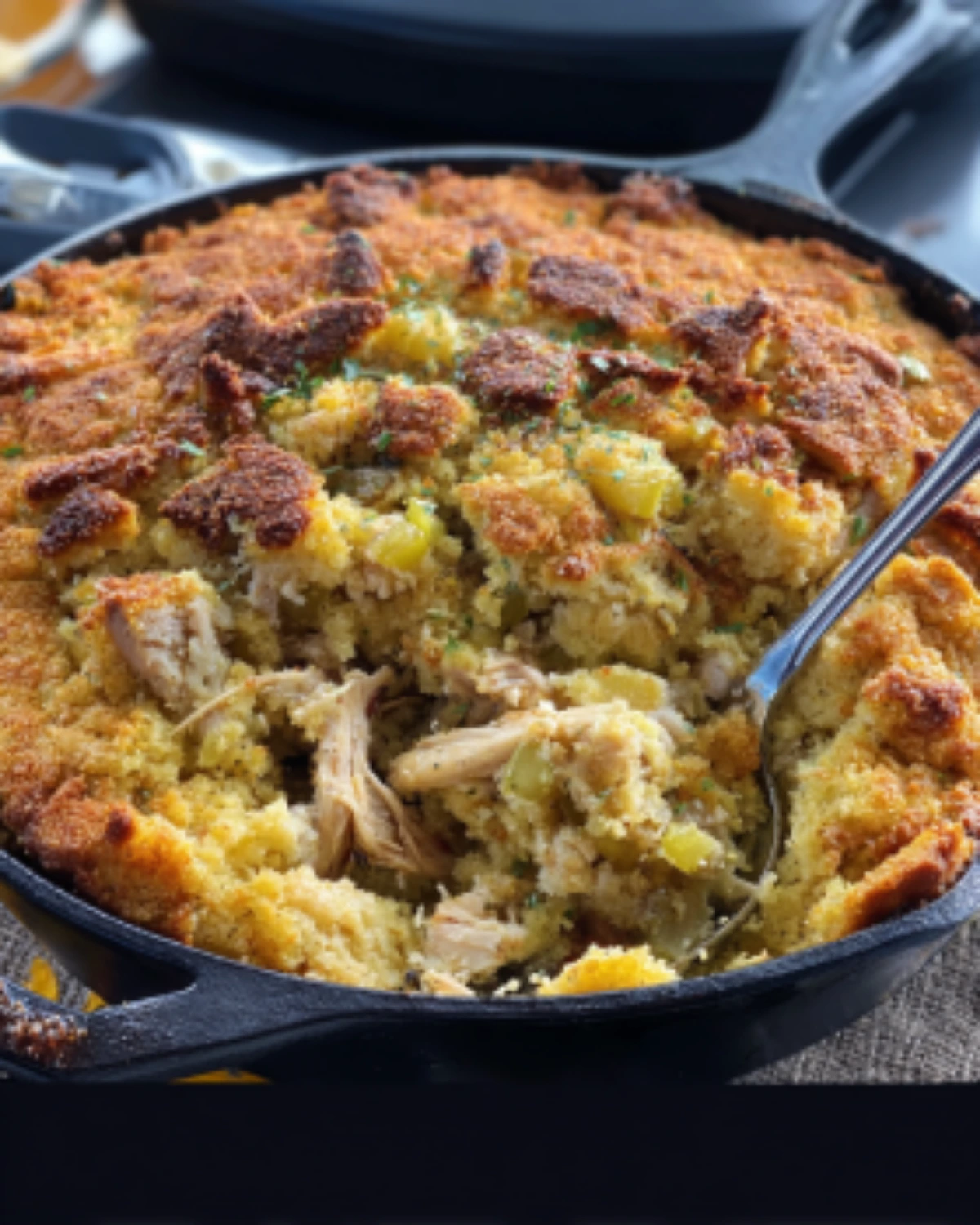 Cornbread Dressing with Chicken – Stunning Southern Classic