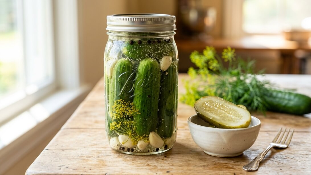 Garlic Dill Cucumbers: Easy Crisp Refrigerator Recipe